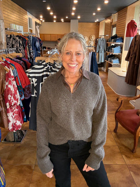 Lucy Paris Open Mixed Media Top – Audie Mescal Clothing